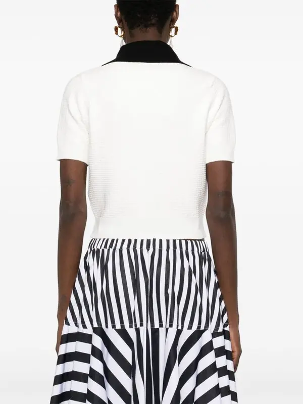PATOU 3d-knit Cropped Cardigan