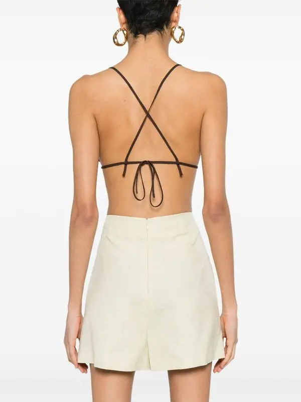 Philosophy Di Lorenzo Serafini Halterneck Bra Top - Brown