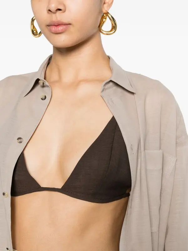 Philosophy Di Lorenzo Serafini Halterneck Bra Top - Brown
