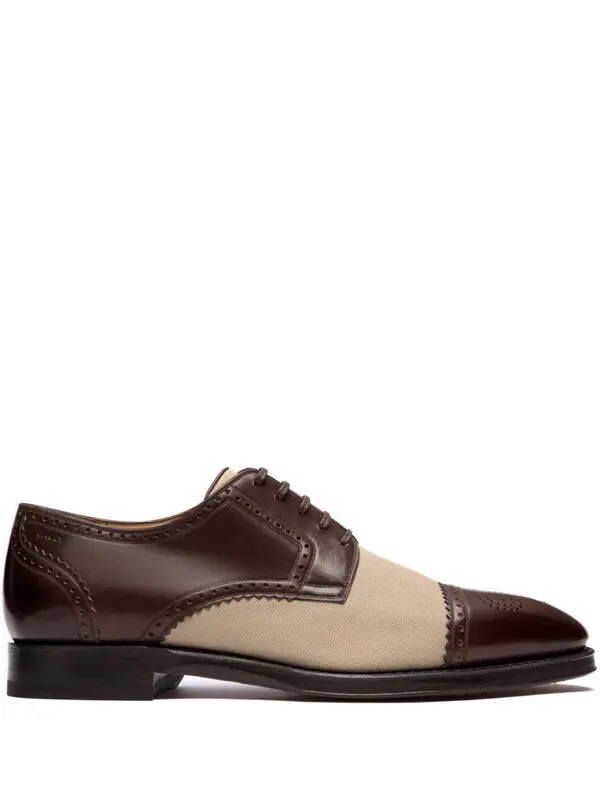 Bally Panelled Leather Derby Shoes