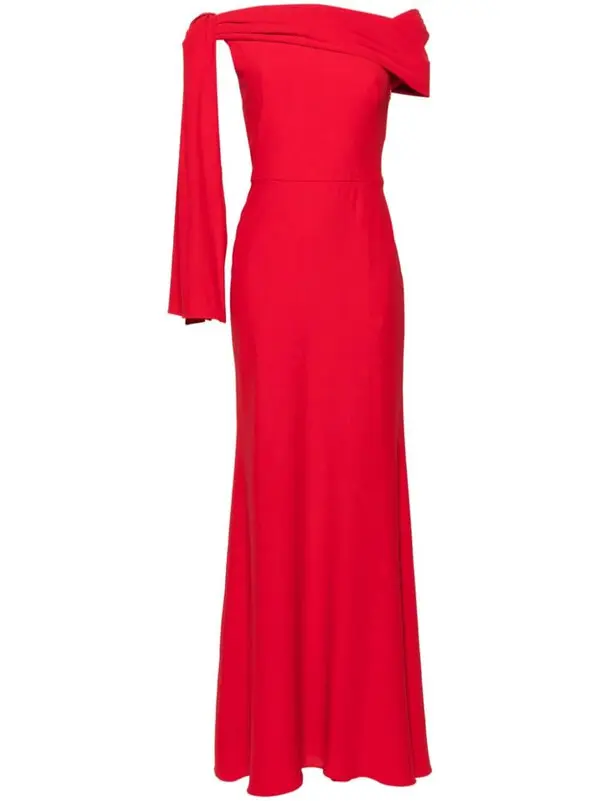 Alexander McQueen Draped Off-shoulder Gown