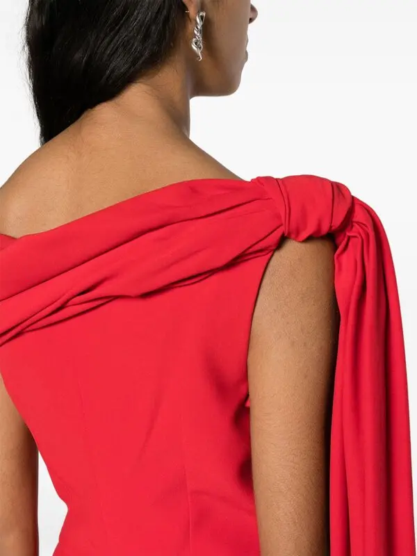 Alexander McQueen Draped Off-shoulder Gown
