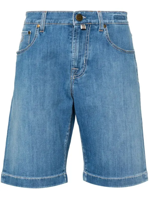 Jacob Cohen Mid-rise Denim Shorts - Blue