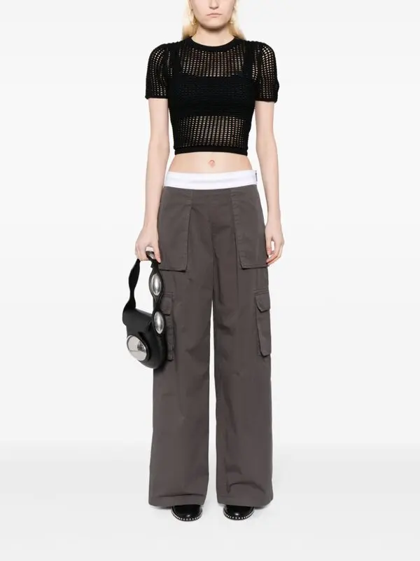 Alexander Wang Mid-rise Cargo Trousers - Grey