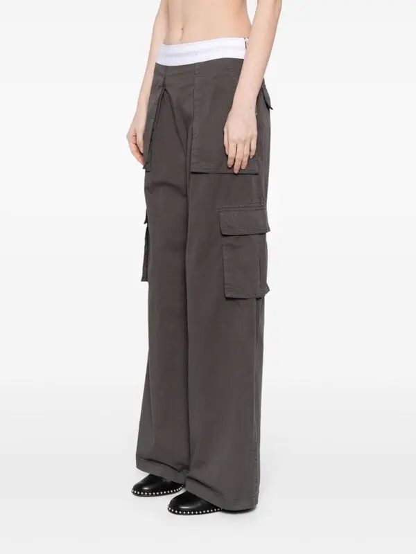 Alexander Wang Mid-rise Cargo Trousers - Grey