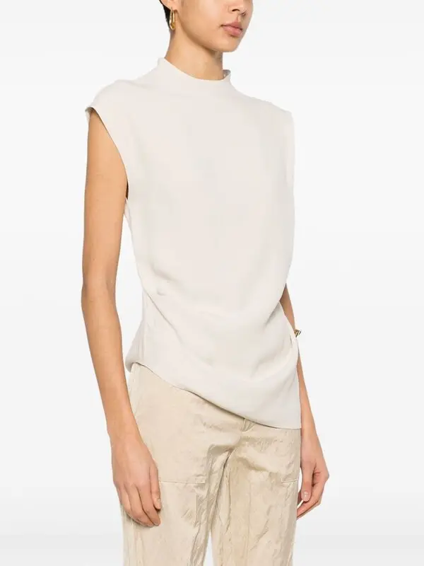 Gauchère Crepe Asymmetric Blouse