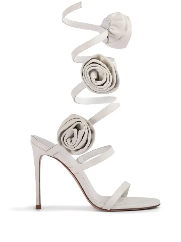 LE SILLA Floral-appliqué Sandals