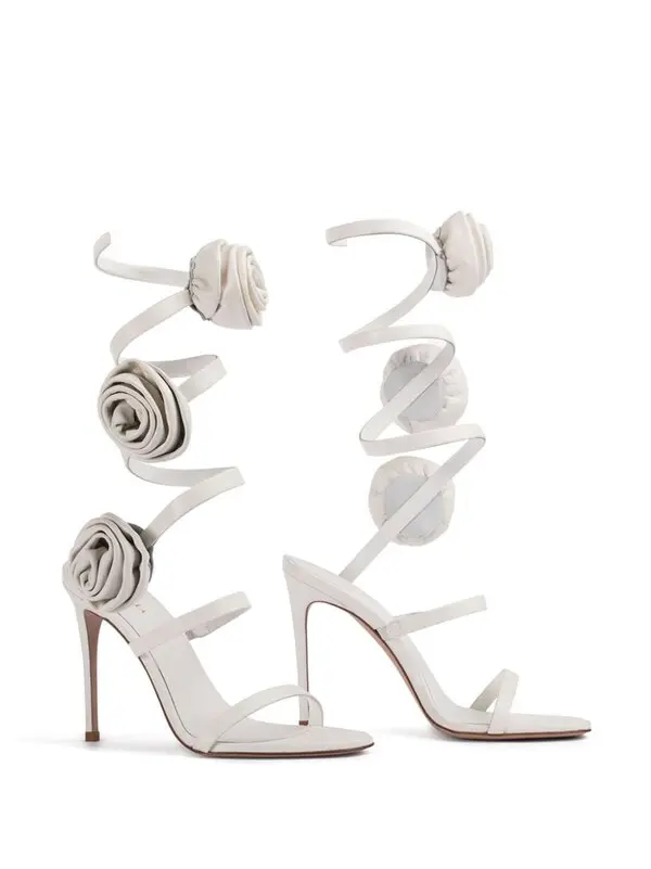 LE SILLA Floral-appliqué Sandals