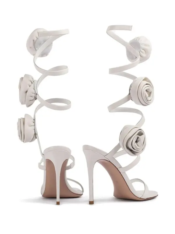 LE SILLA Floral-appliqué Sandals