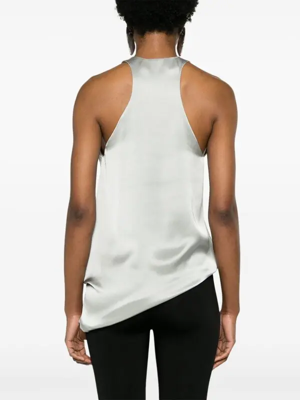 REV Asymmetric Satin Tank Top