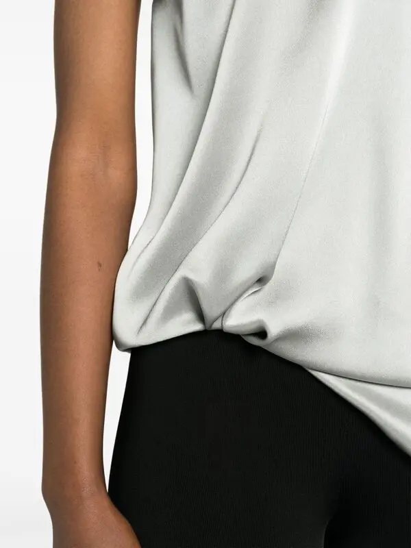 REV Asymmetric Satin Tank Top