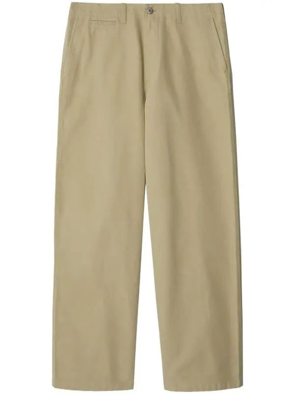 Burberry Straight-leg Cotton Chinos - Neutrals
