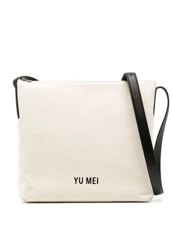 YU MEI Braidy Canvas Crossbody Bag - Neutrals