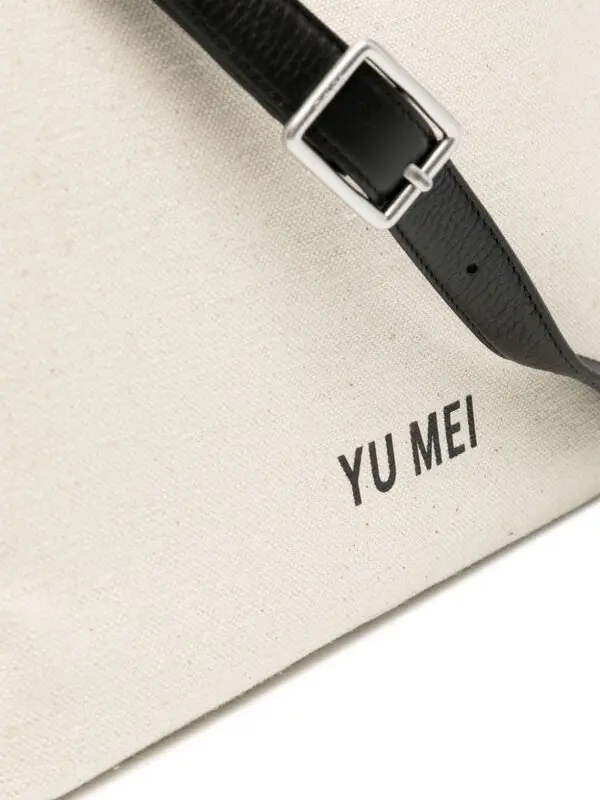 YU MEI Braidy Canvas Crossbody Bag - Neutrals