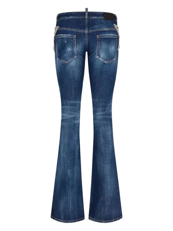 Dsquared2 Crystal-embellished Star-appliqué Jeans