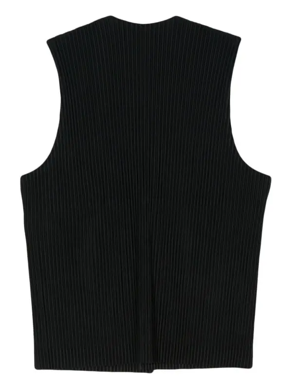 Issey Miyake Tailored Pleats 1 Waistcoat - Black