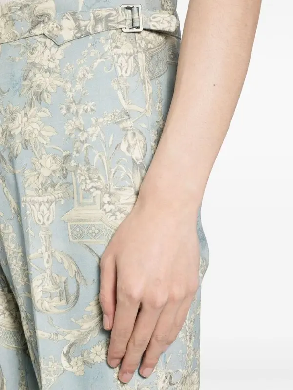 VIVIENNE WESTWOOD Toile De Jouy-print Trousers - Blue