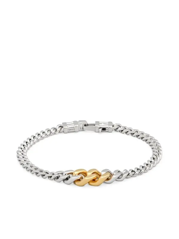 Tom Wood Sterling Dean Duo Chain Bracelet - Silver