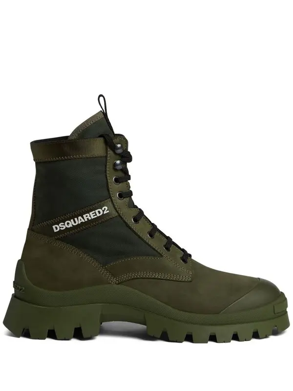 Dsquared2 Logo-print Leather Boots