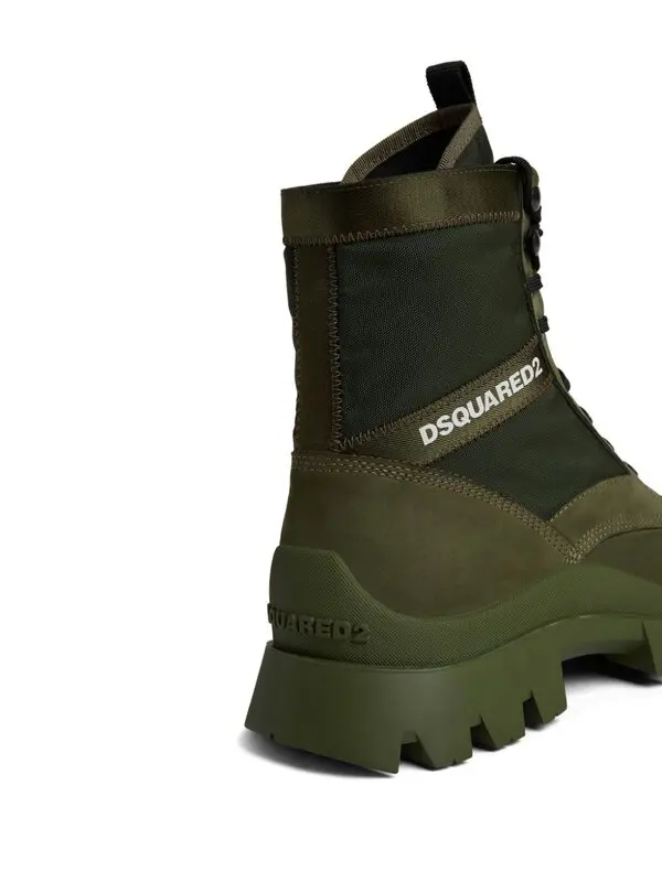 Dsquared2 Logo-print Leather Boots