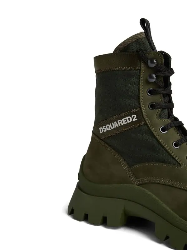 Dsquared2 Logo-print Leather Boots