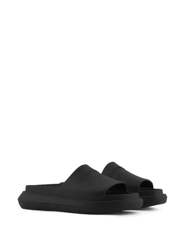 Emporio Armani Logo Flatform Slides