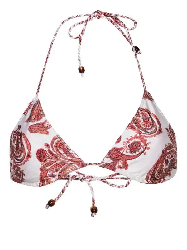 Faithfull The Brand Delle Bikini Top - Red