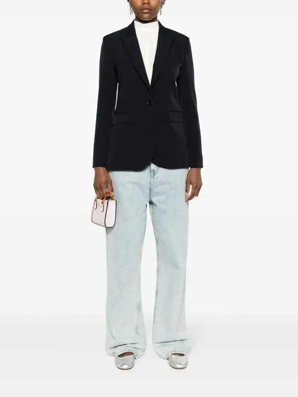 Liu Jo Peak-lapel Single-breasted Blazer - Blue