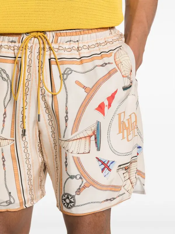 Rhude Nautica Silk Shorts