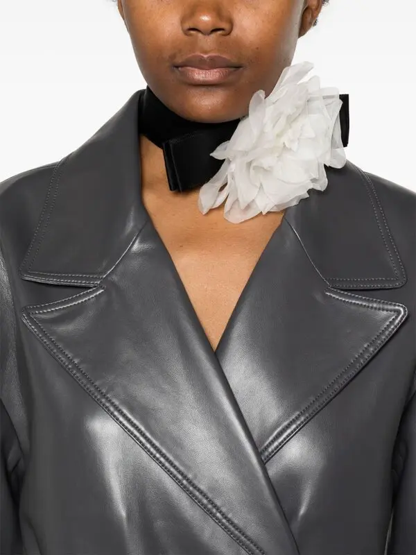 Dolce & Gabbana Floral-appliqué Satin Choker Necklace