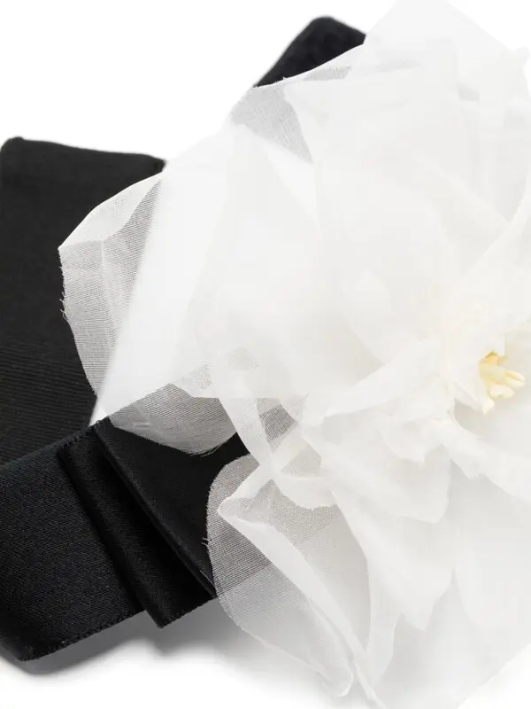 Dolce & Gabbana Floral-appliqué Satin Choker Necklace