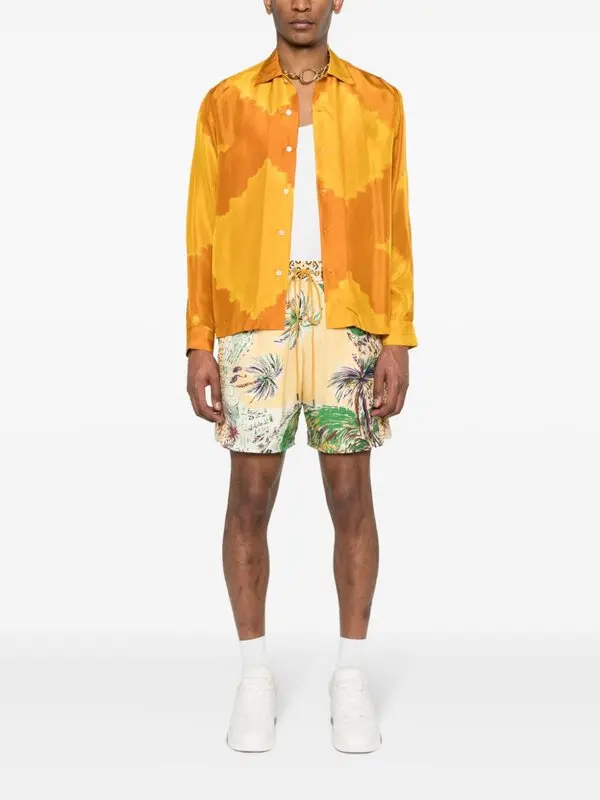 Rhude Palmina Silk Shorts