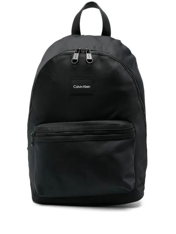 Calvin Klein Logo-patch Backpack - Black