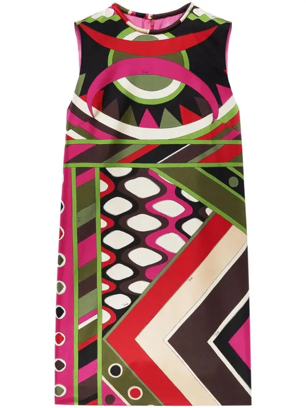 Emilio Pucci Vivara-print Silk Minidress - Black