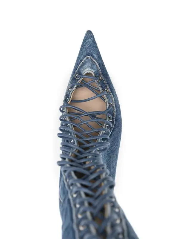 LE SILLA Colette 120mm Denim Boots