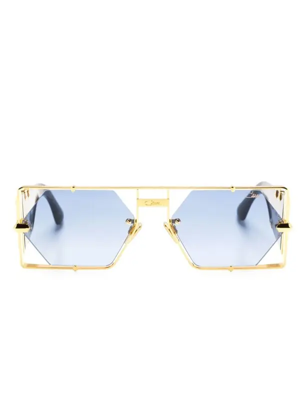 Cazal Rectangle-frame Sunglasses - Gold