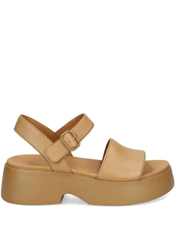 Camper Tasha 55mm Leather Sandals - Brown