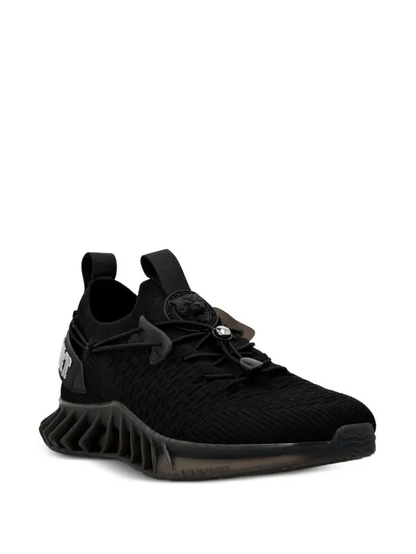 PLEIN SPORT Runner Knitted Sneakers - Black