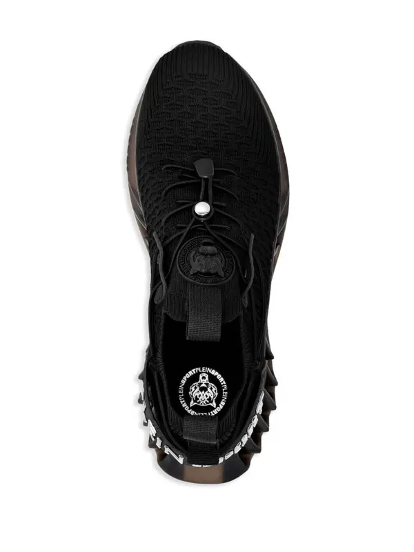 PLEIN SPORT Runner Knitted Sneakers - Black