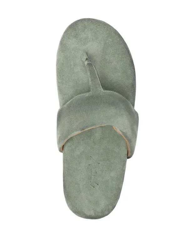 Marsèll Spanciata Leather Thong Sandals - Green