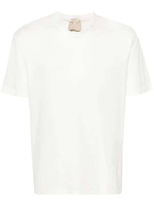 TEN C Logo-patch Cotton T-shirt - White