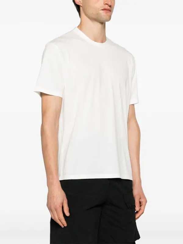TEN C Logo-patch Cotton T-shirt - White