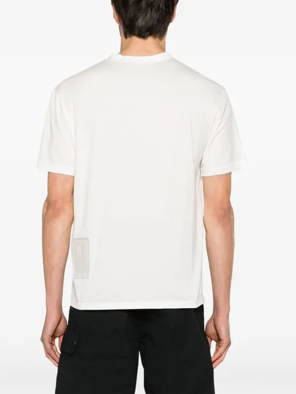 TEN C Logo-patch Cotton T-shirt - White