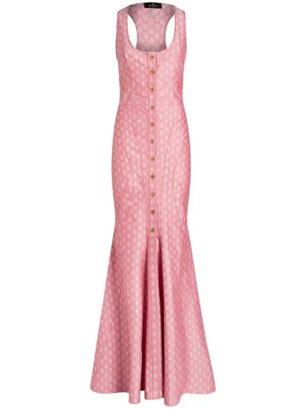 Etro Patterned-jacquard Cotton Gown