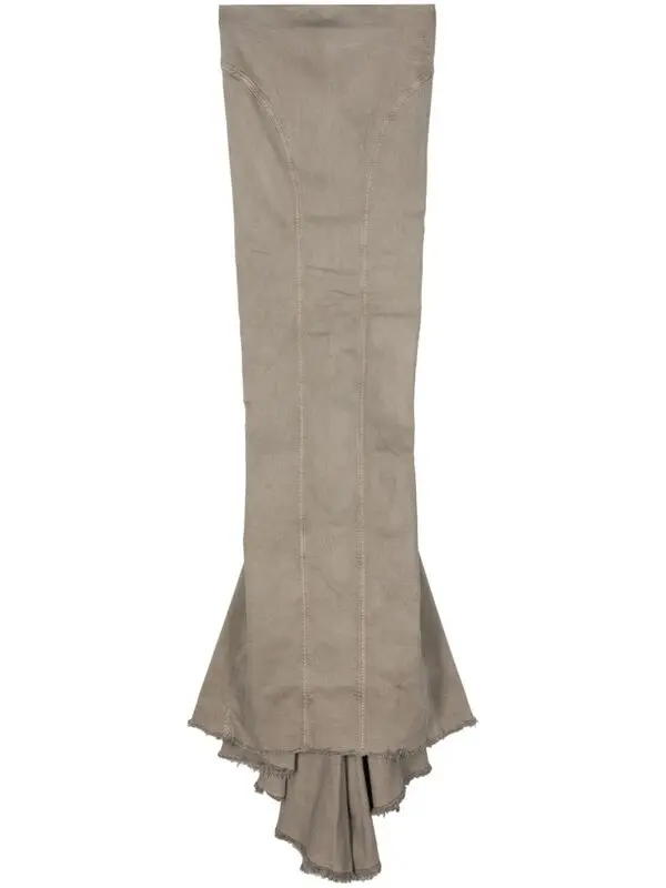 Rick Owens Al Pilar Denim Skirt
