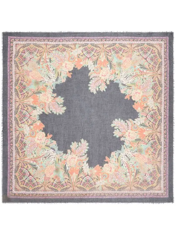 Etro Paisley-print Square Scarf - Pink