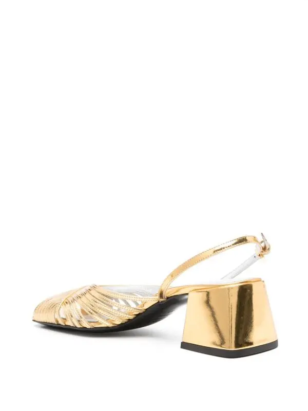 Suzanne Rae 70's 55mm Slingback Leather Sandals