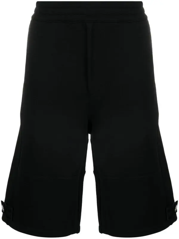 Alexander McQueen Logo-plaque Cotton Shorts