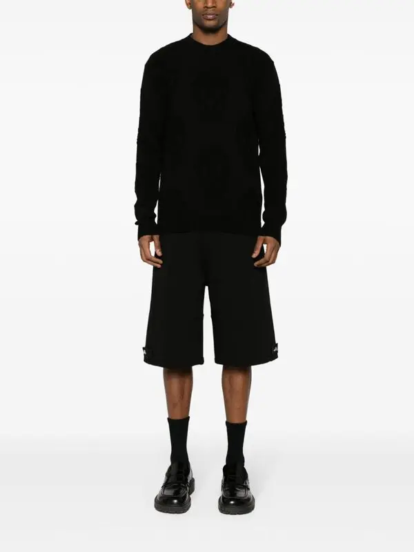 Alexander McQueen Logo-plaque Cotton Shorts