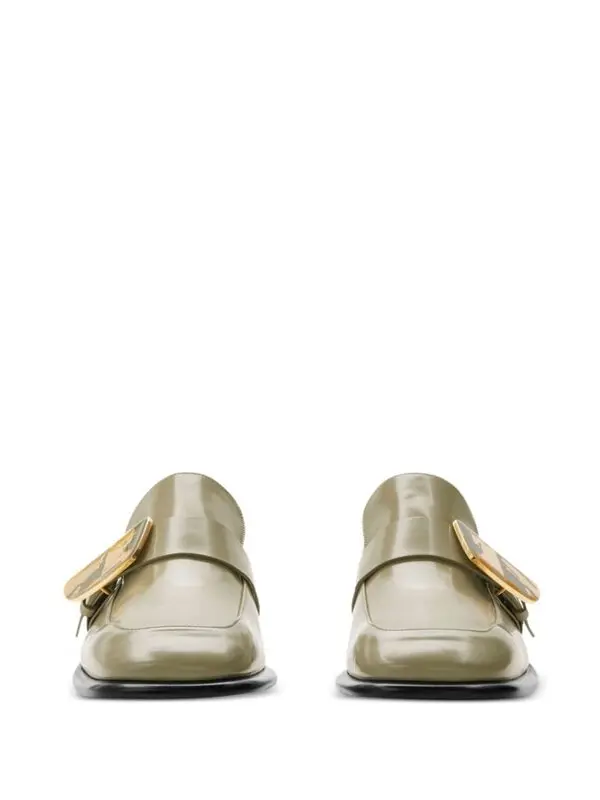 Burberry Shield Leather Loafers